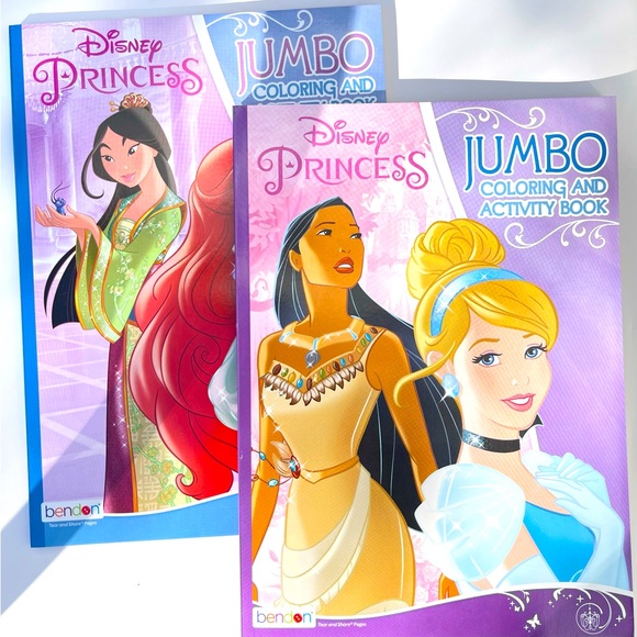 Toys | Disney Princess Jumbo Coloring And Activities Books Kids Adult ...